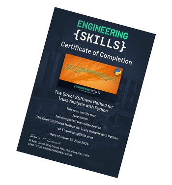 The Direct Stiffness Method for Truss Analysis with Python ...