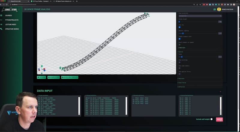 3D Truss Calculator – Quick Start Guide | EngineeringSkills.com