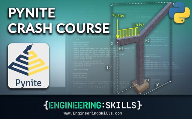 A Pynite Crash Course Open Source Finite Element Modelling For